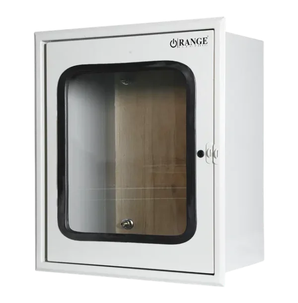 Metal Meter Box 3 Phase 500mm X 400mm X 180mm-Orange